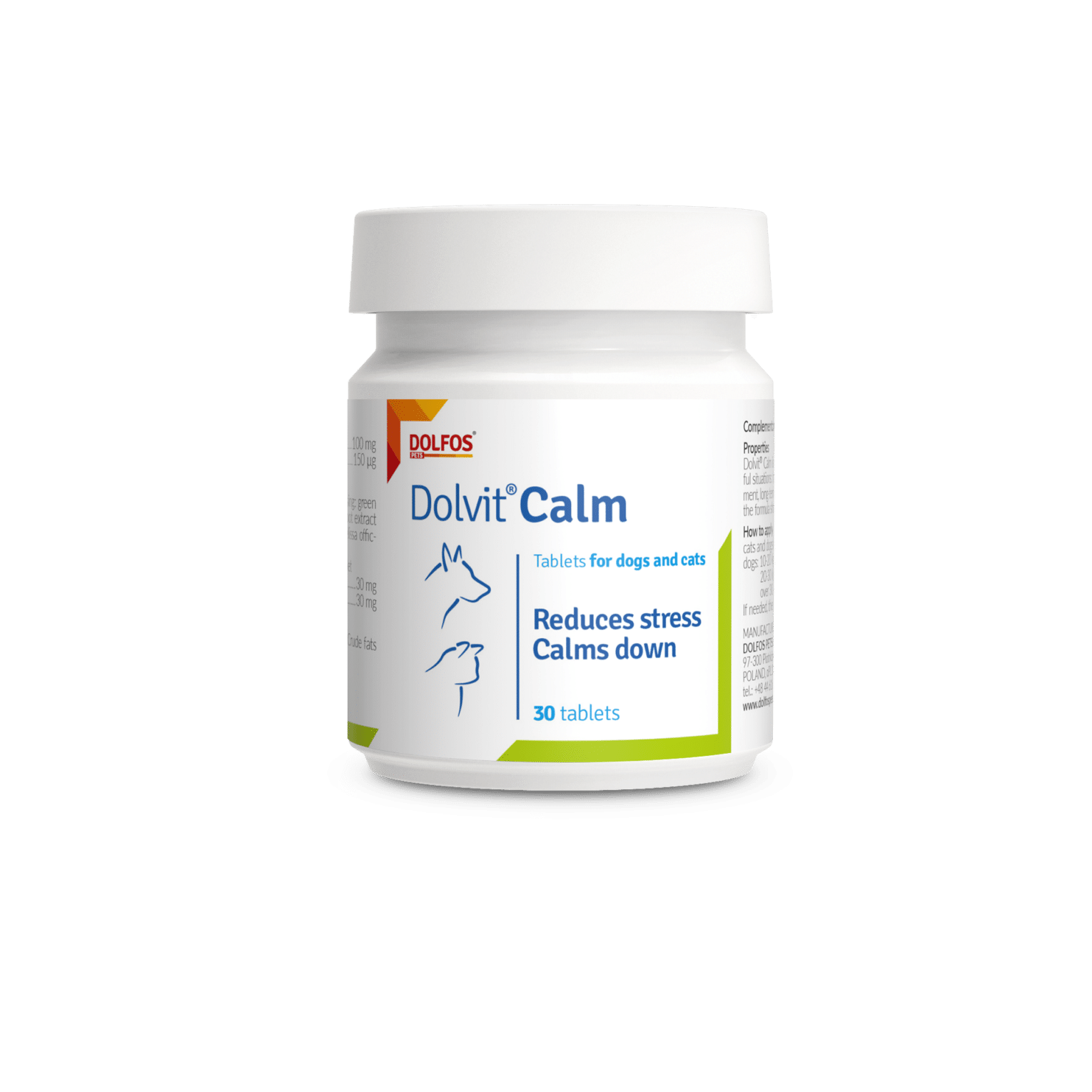 Dolvit Calm Suplemento Natural Antiestrés para Perros y Gatos - Petkis